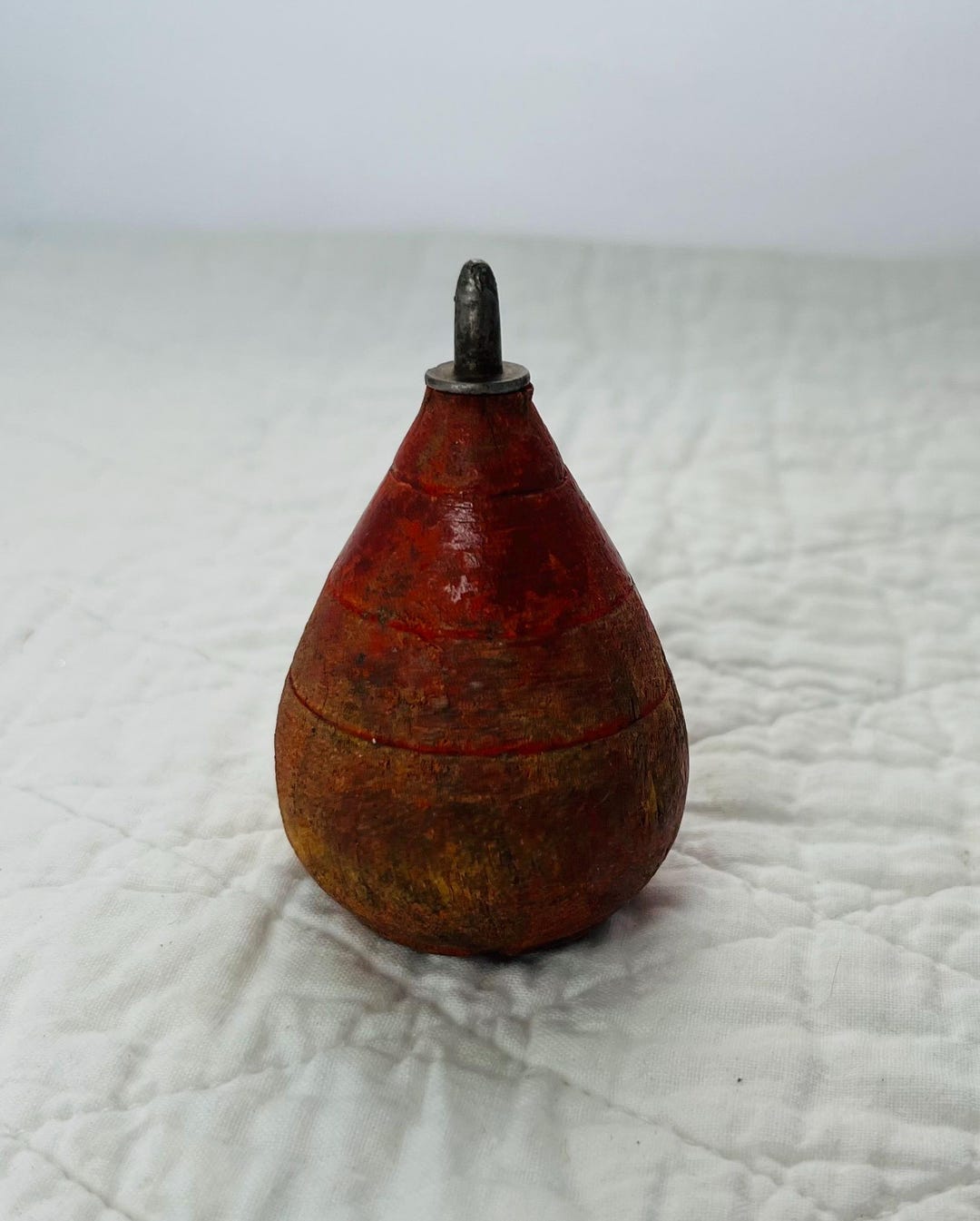 Red Vintage Wooden Spinning Toy Top Collectible Toy Red Spinning Top - Etsy