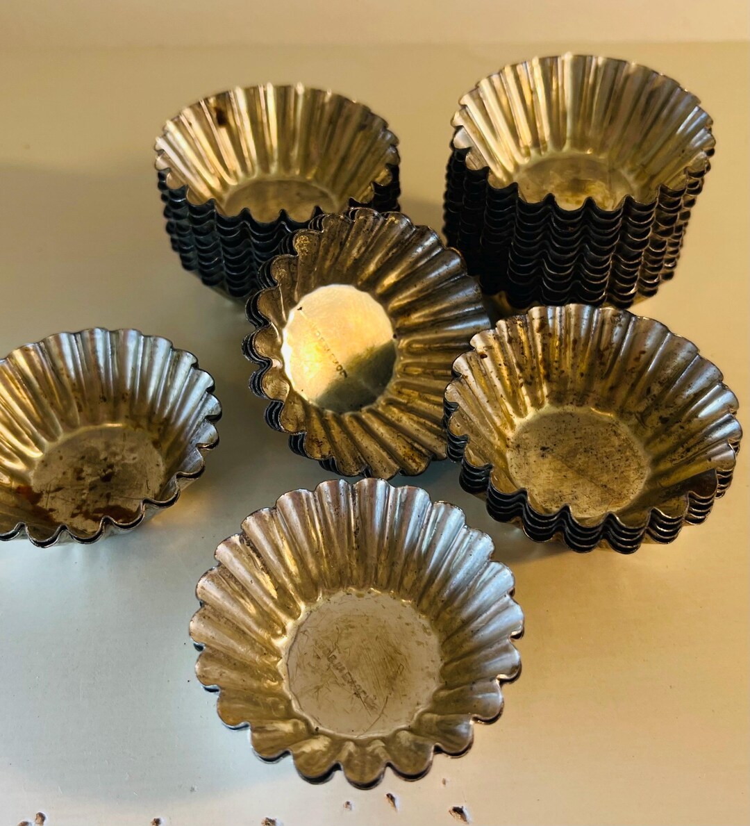 English Made Vintage Mini Tart Tins - Etsy