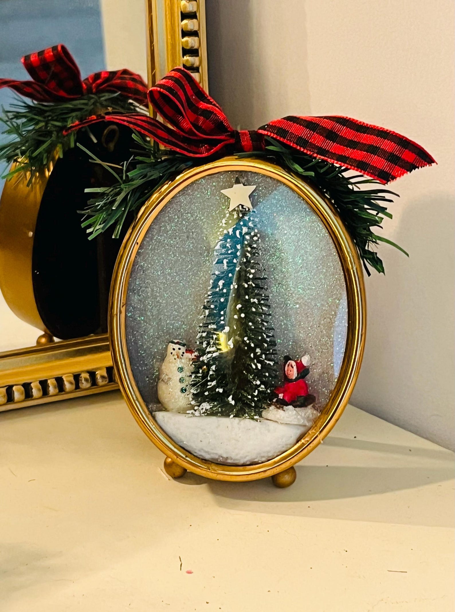 Christmas Miniature Shadow Boxes in Repurposed Clocks - Etsy