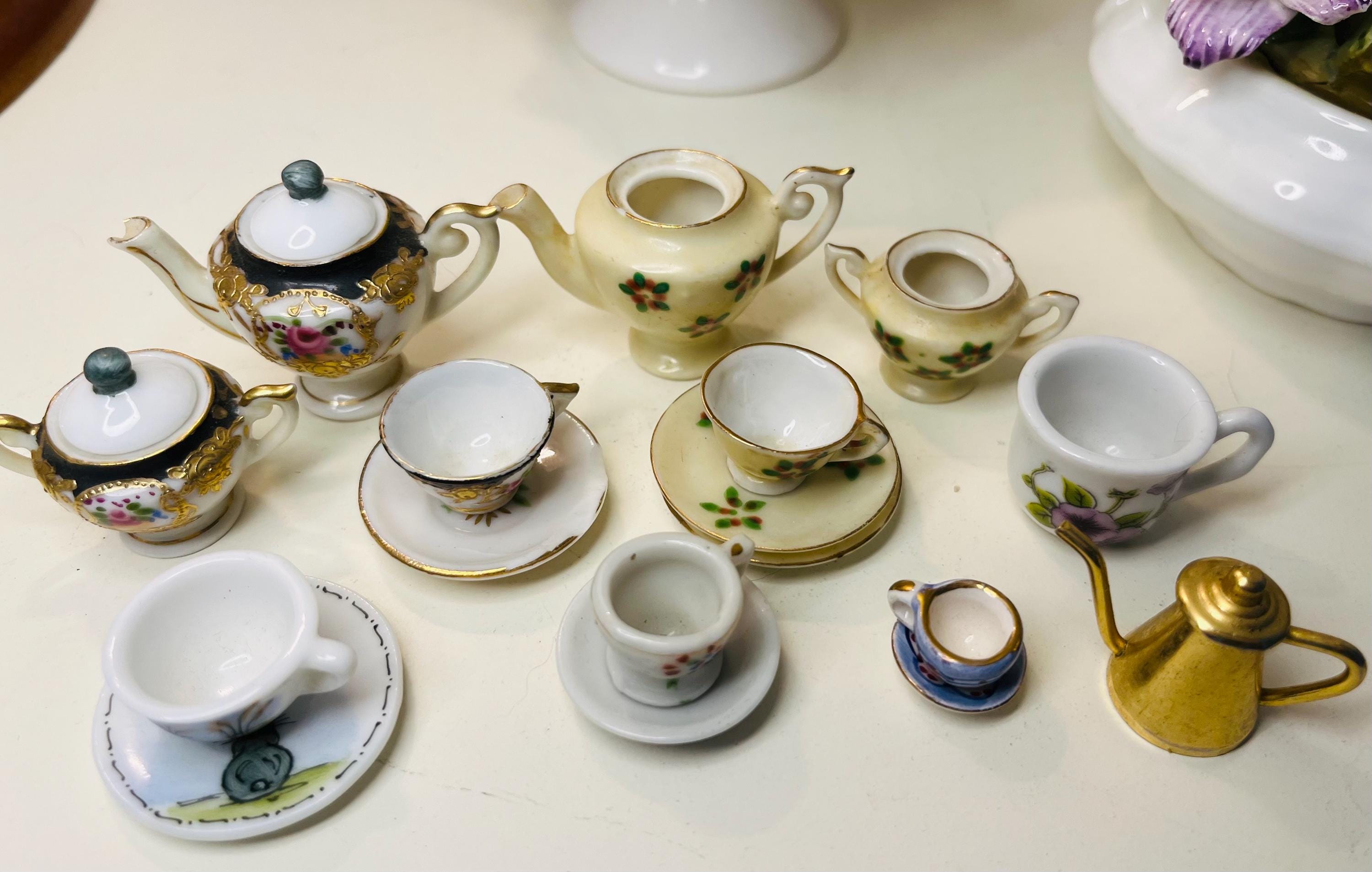Cute Miniature Porcelain Tea Sets and More - Etsy