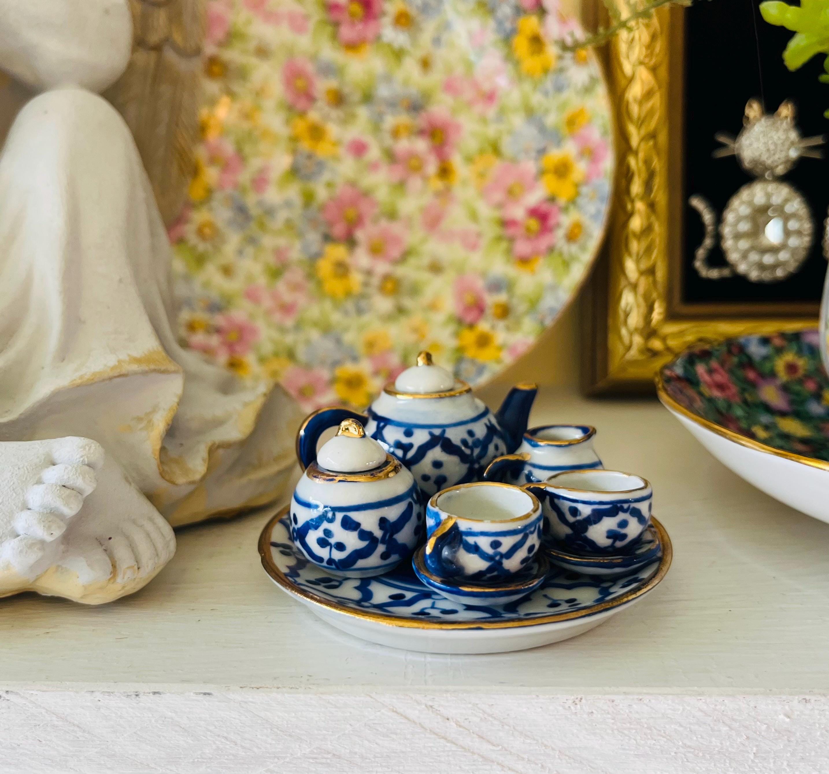 Cute Miniature Porcelain Tea Sets and More - Etsy