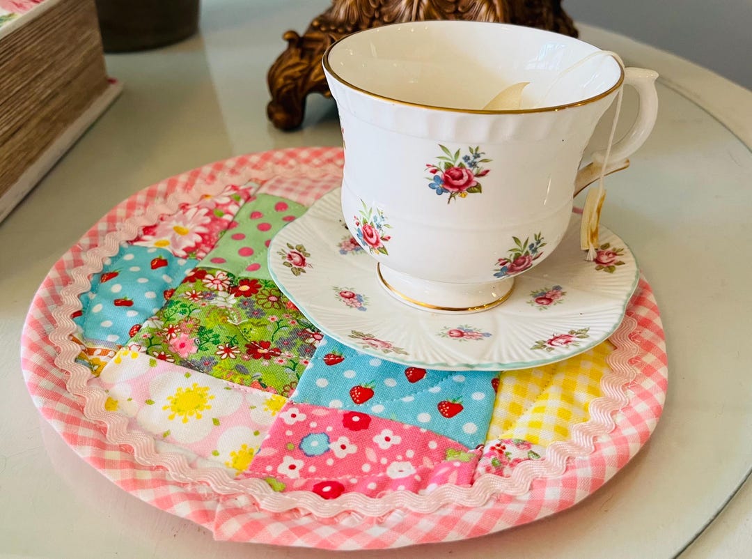 Coffee Coaster | Mug Rug | Plant Mat | Mug Rug Quilted | Coffee Coaster ...
