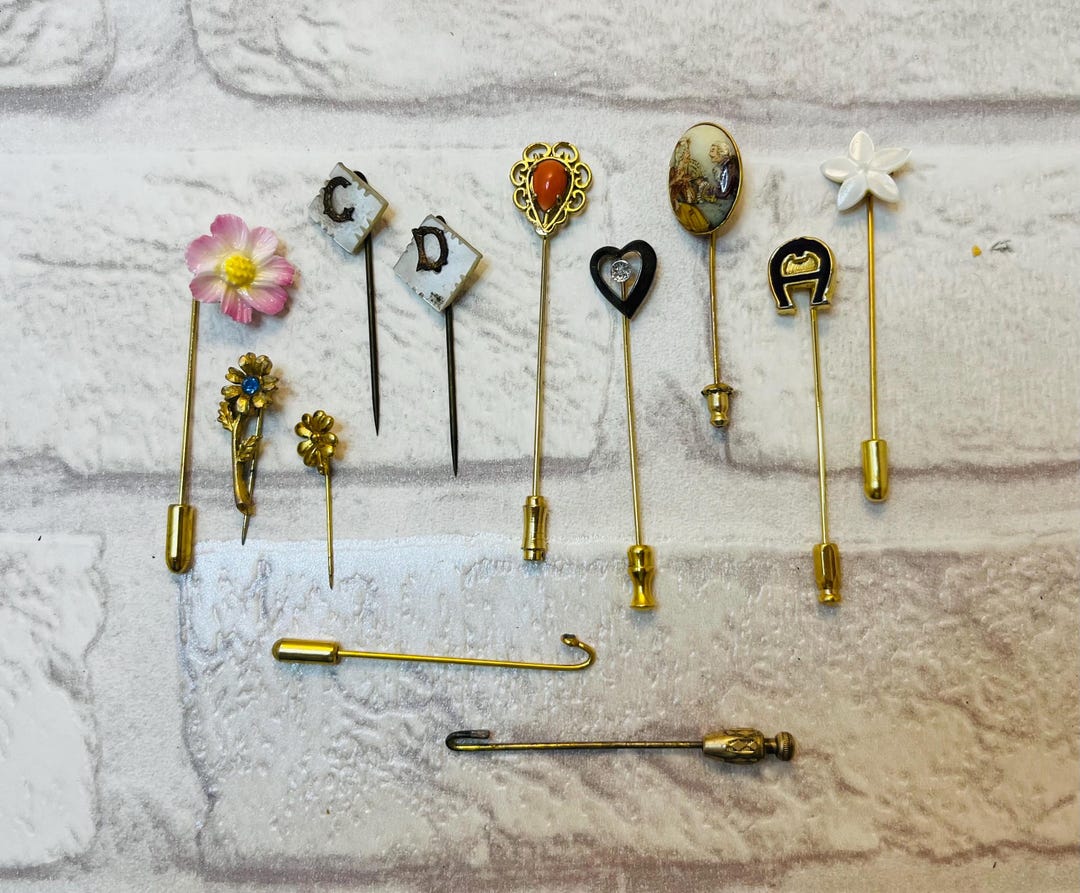 Antique and Vintage Stick Pins - Etsy