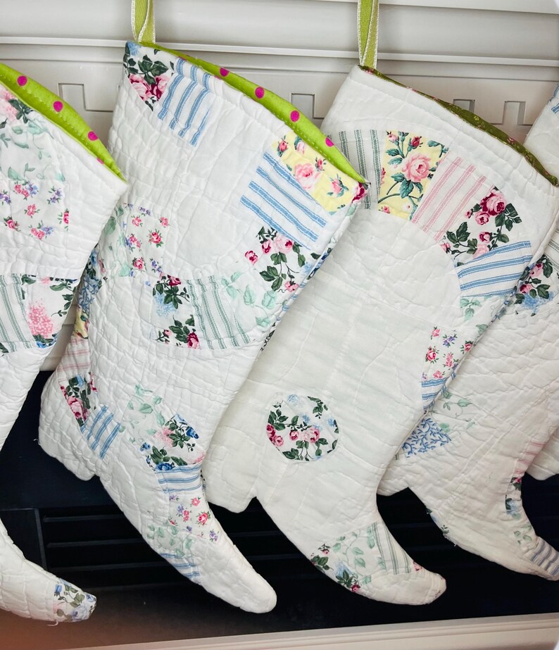 Handmade Cowboy Boot Christmas Stocking Out of Vintage Quilt Pieces - Etsy