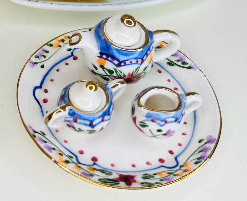 Cute Miniature Porcelain Tea Sets and More - Etsy