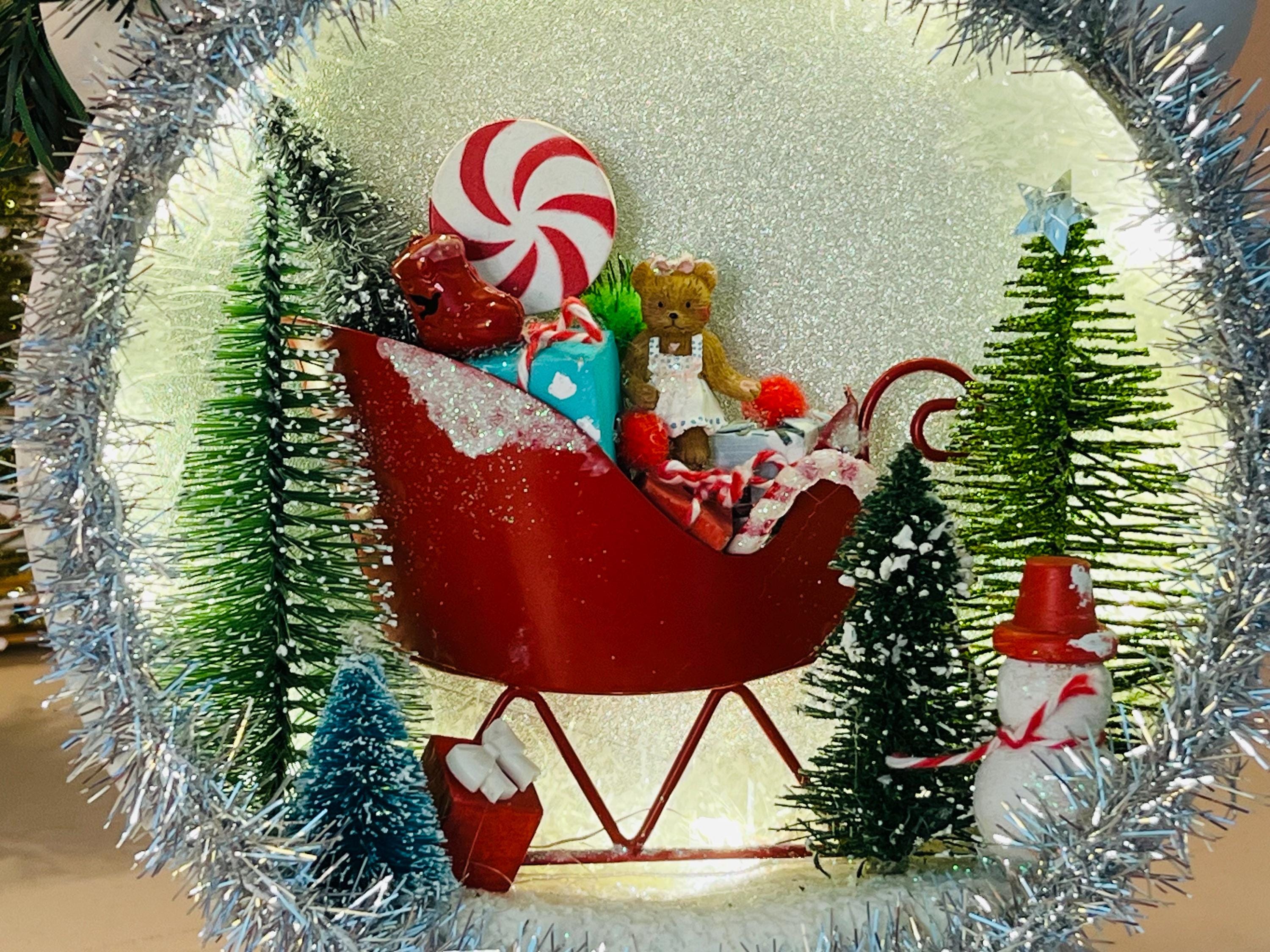 Christmas Miniature Shadow Boxes in Repurposed Clocks - Etsy