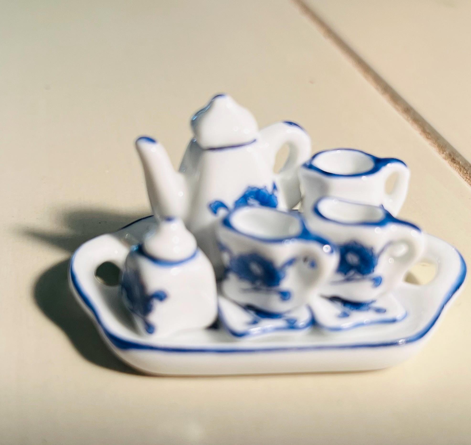 Cute Miniature Porcelain 8 Piece Tea Sets and More - Etsy