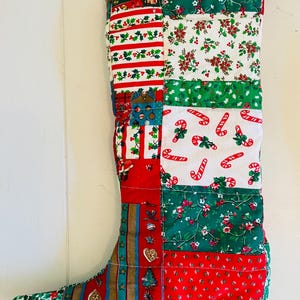 Handmade Cowboy Boot Christmas Stocking Out of Vintage Quilt Pieces - Etsy