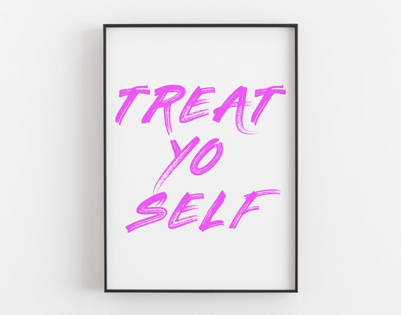Treat Yo Self Parks And Rec Parks And Recreation Quote Etsy