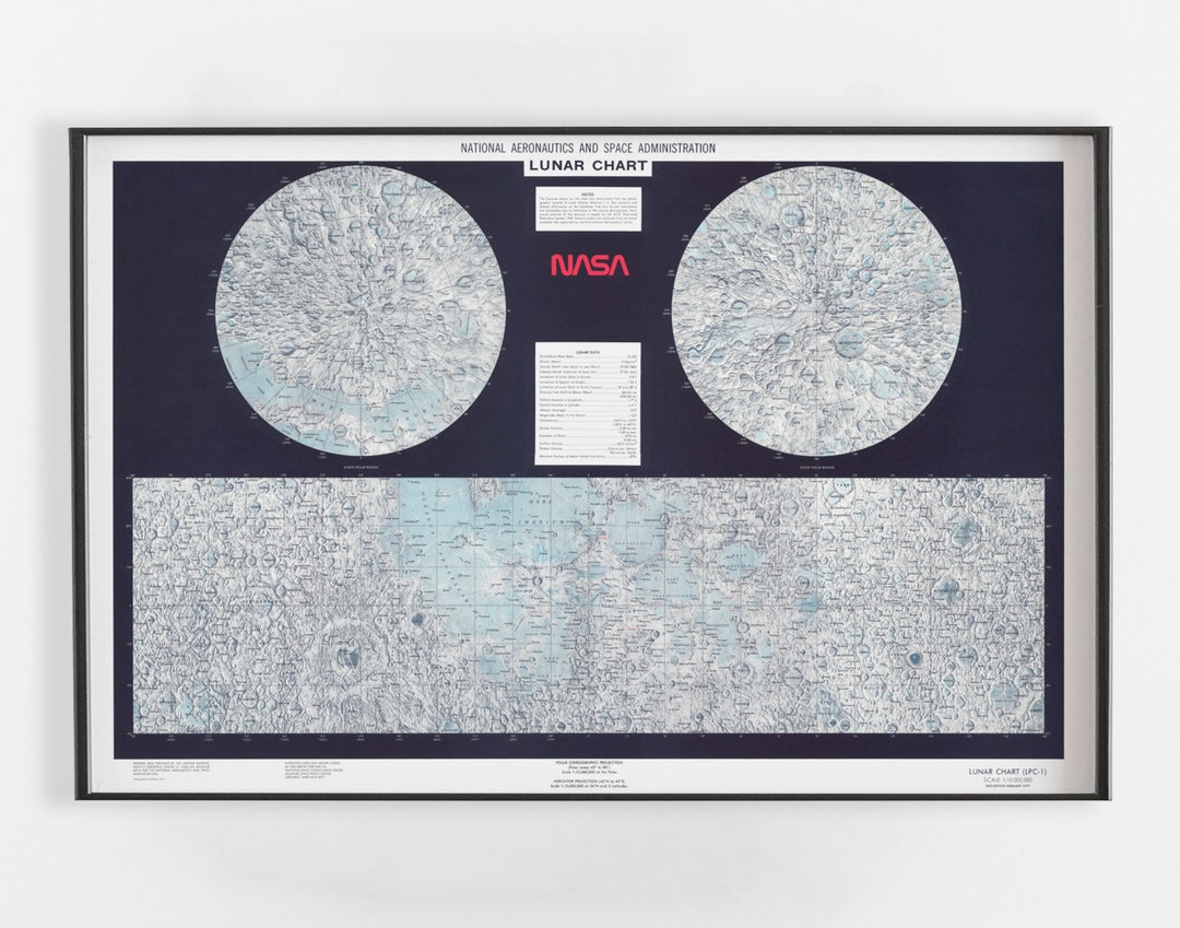 Lunarlandings, Lunar Map, Lunar Landings, Moon Map, NASA, NASA Poster ...