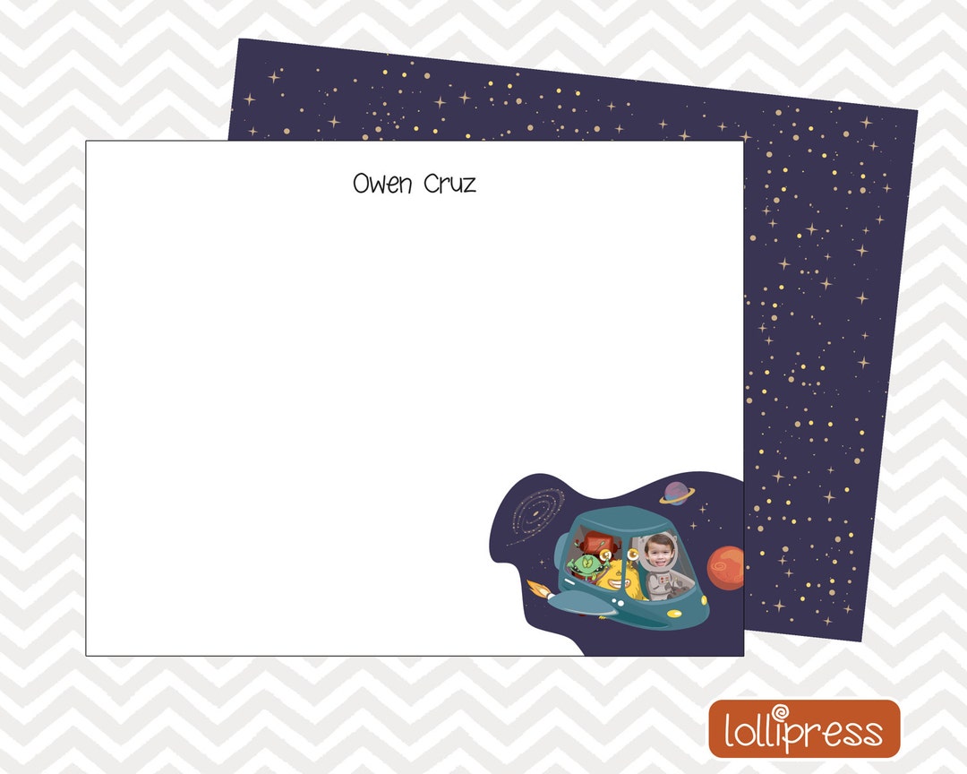 Outer Space Note Cards, Outer Space Thank You Notes, Outer Space ...