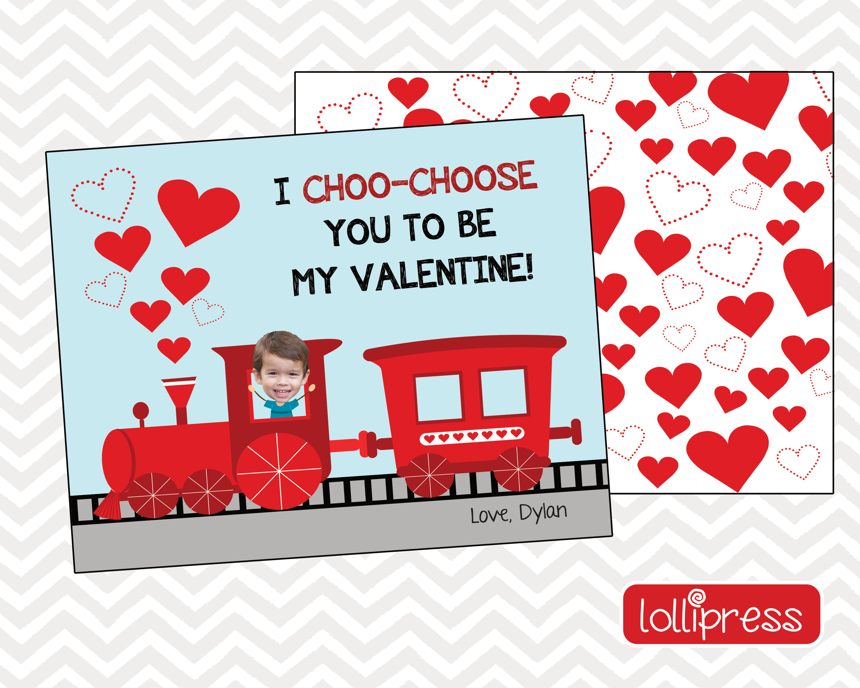 Train Valentines, Personalized Valentine Cards, Custom Valentine Cards ...