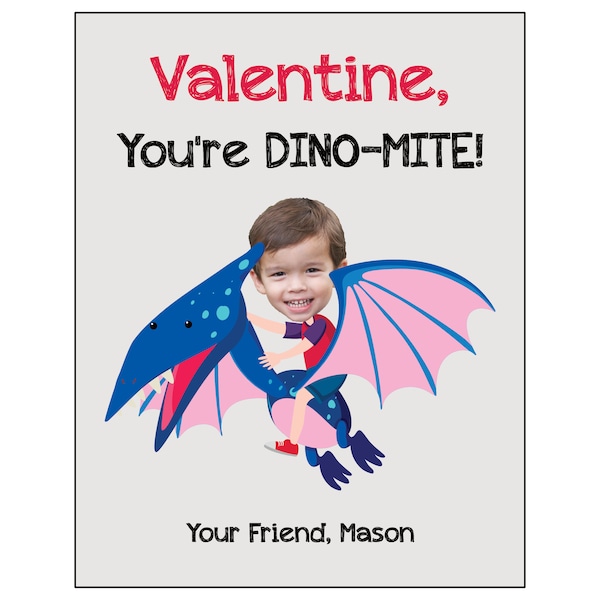 Dinosaur Valentine - Etsy