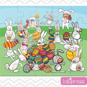 Easter Jigsaw Puzzle, Easter Basket Stuffer, Easter Gift for Kids ...