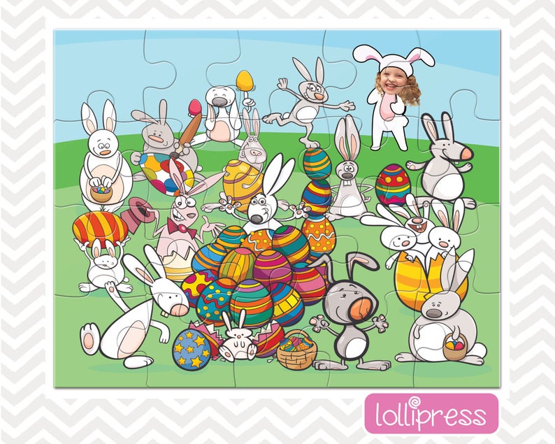 Easter Jigsaw Puzzle, Easter Basket Stuffer, Easter Gift for Kids ...
