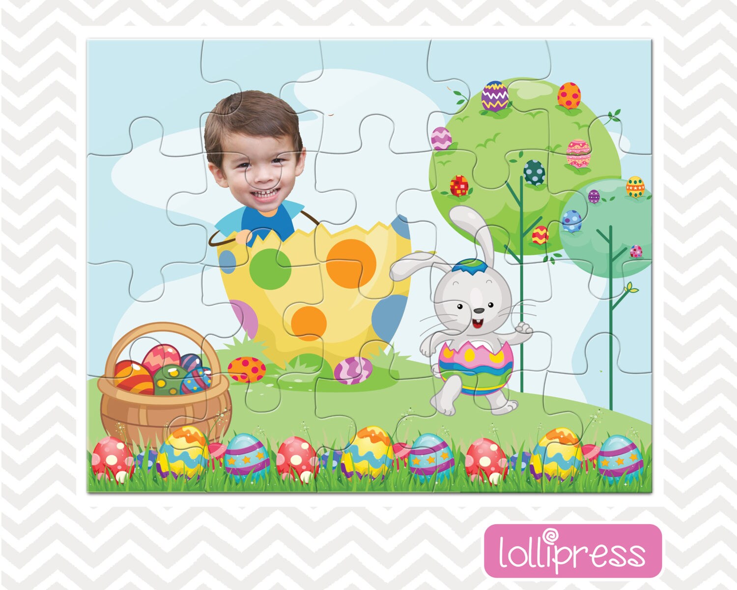 Easter Jigsaw Puzzle, Easter Basket Stuffer, Easter Gift for Kids ...