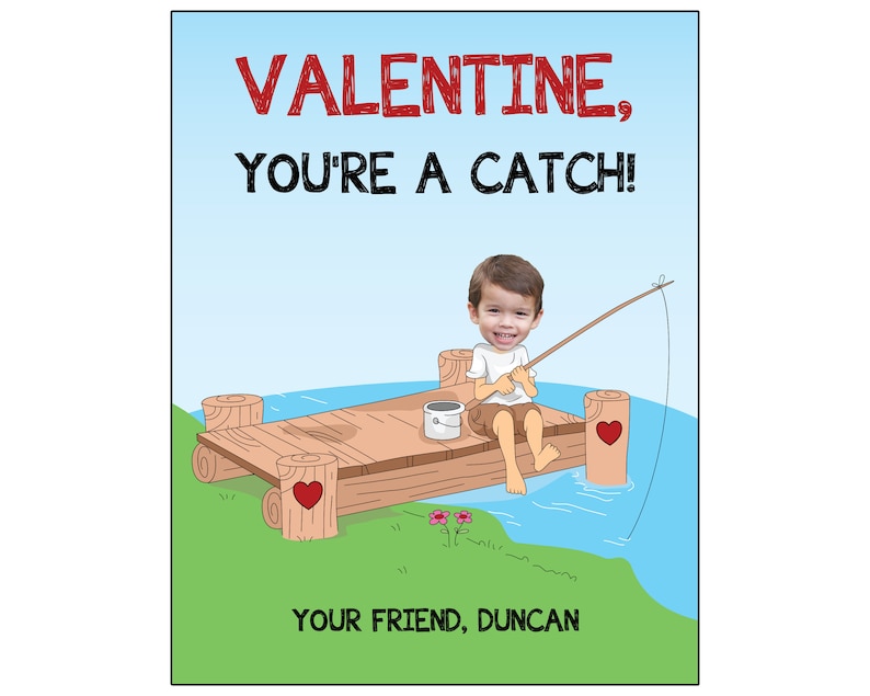 Fishing Valentines, Fishing Photo Cards, Personalized Valentine Cards ...