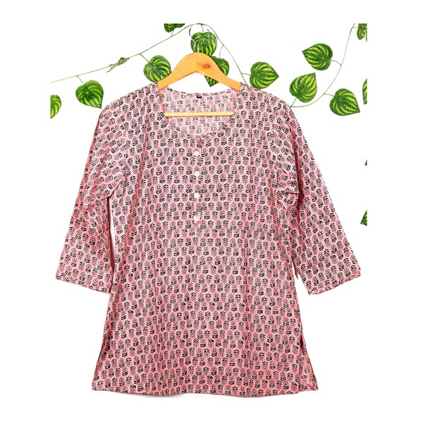 Block Print Tunic Short Dress - Etsy