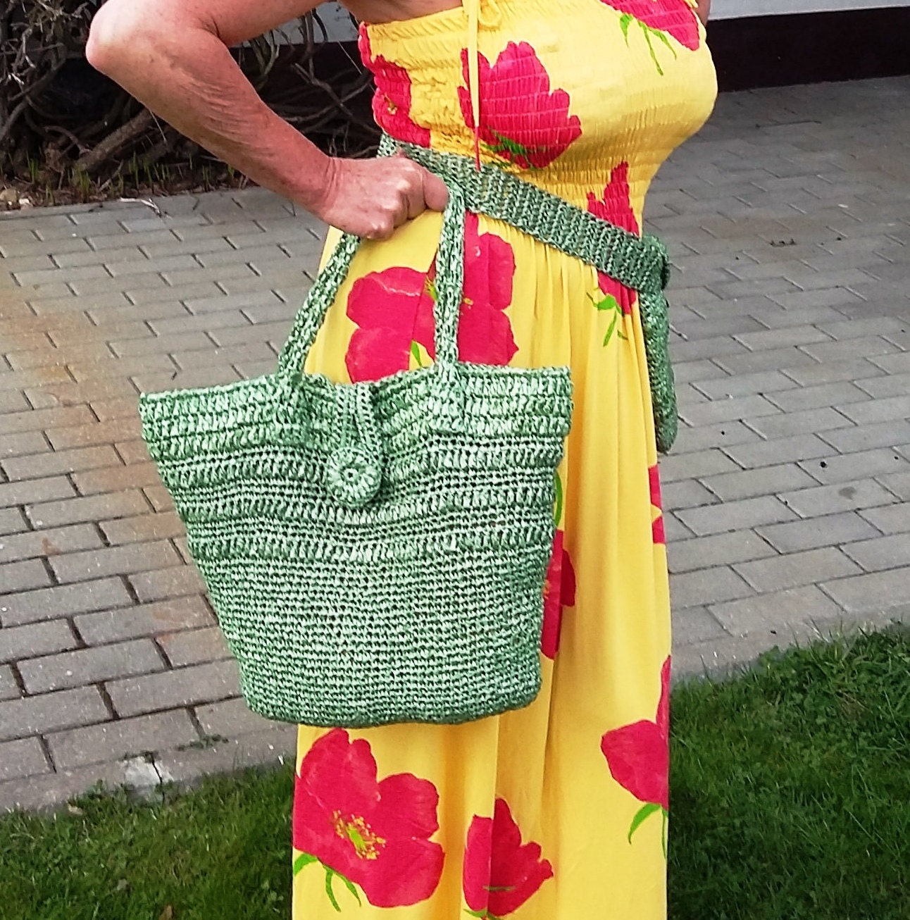 Comfort Color Convertible Handbag Crochet Handbag Whose Shape - Etsy