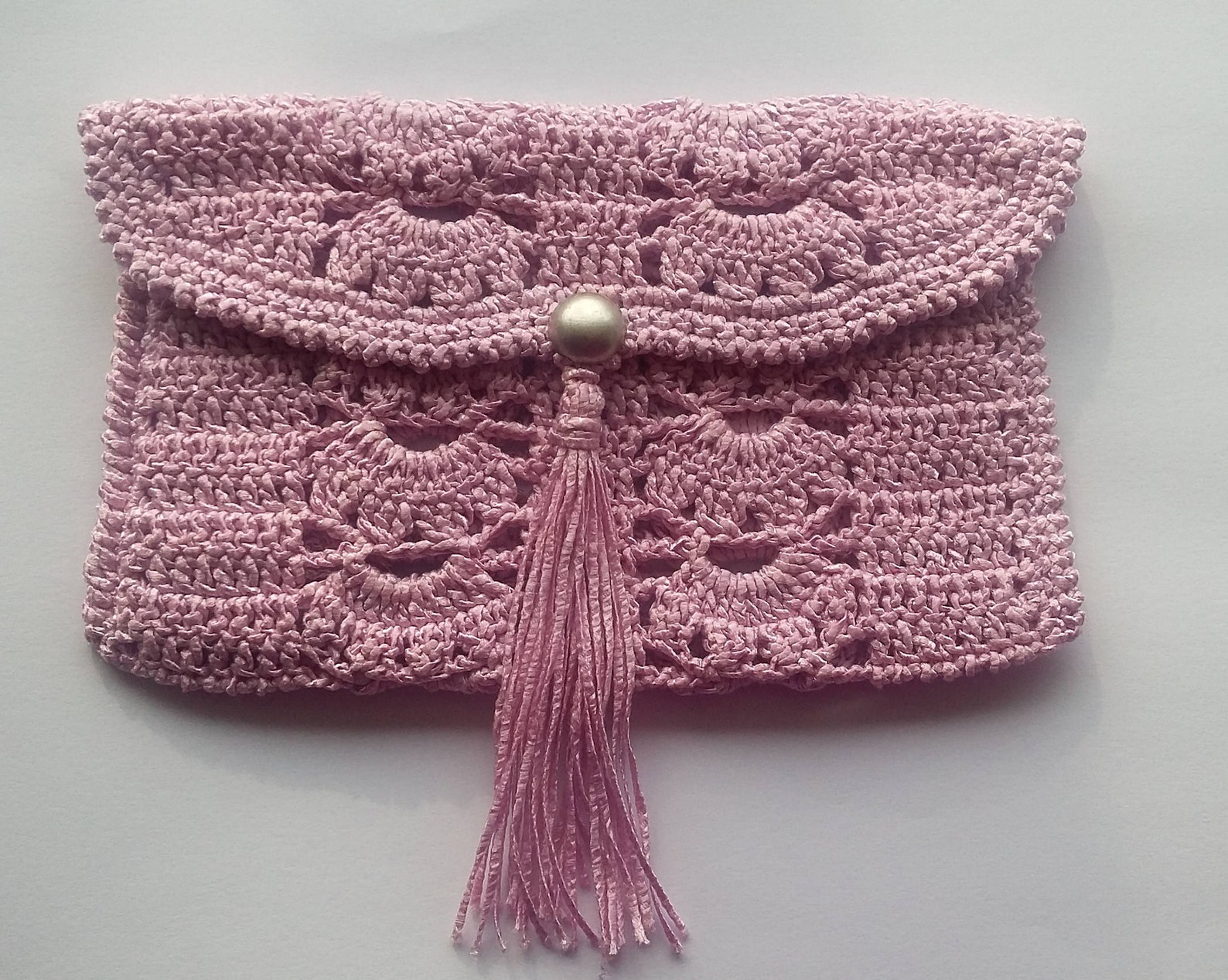 Crochet Pink Cosmetic Case, Easy Crochet Purse is Nice Valentine's Day ...
