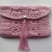 Crochet Pink Cosmetic Case, Easy Crochet Purse is Nice Valentine's Day ...