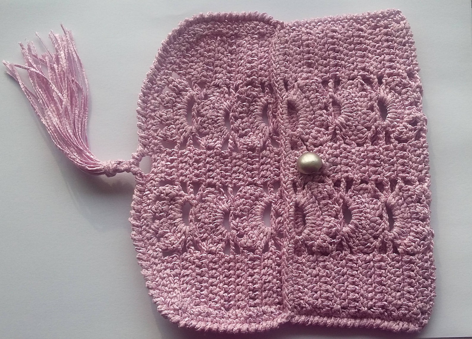 Crochet Pink Cosmetic Case, Easy Crochet Purse is Nice Valentine's Day ...