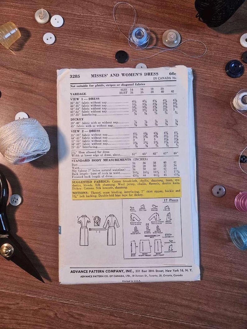 1960s Advance Sew-easy Pattern – Mod Dress, Coat, Pants, Weskit - Uncut ...