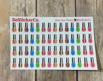 Nail polish stickers | Etsy