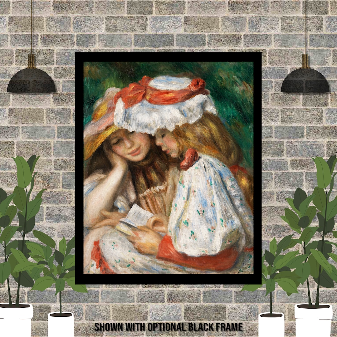 Two Girls Reading Art Print Pierre-auguste Renoir Artwork - Etsy