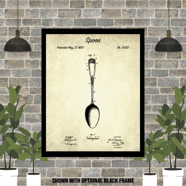 Spoon Print - Etsy