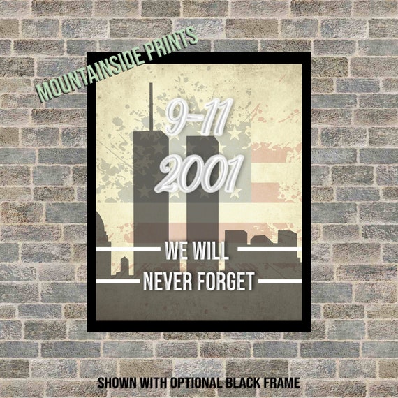 9/11 Memorial Art Print World Trade Center Drawing 9/11 | Etsy