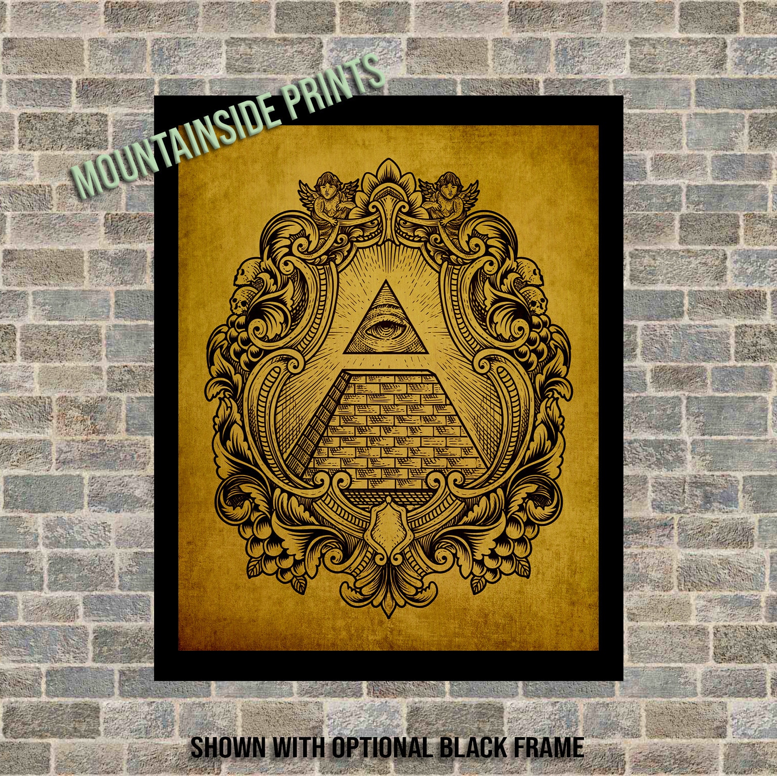 Prints Home & Living Illuminati Wall Art Religious Poster Occult Gift ...