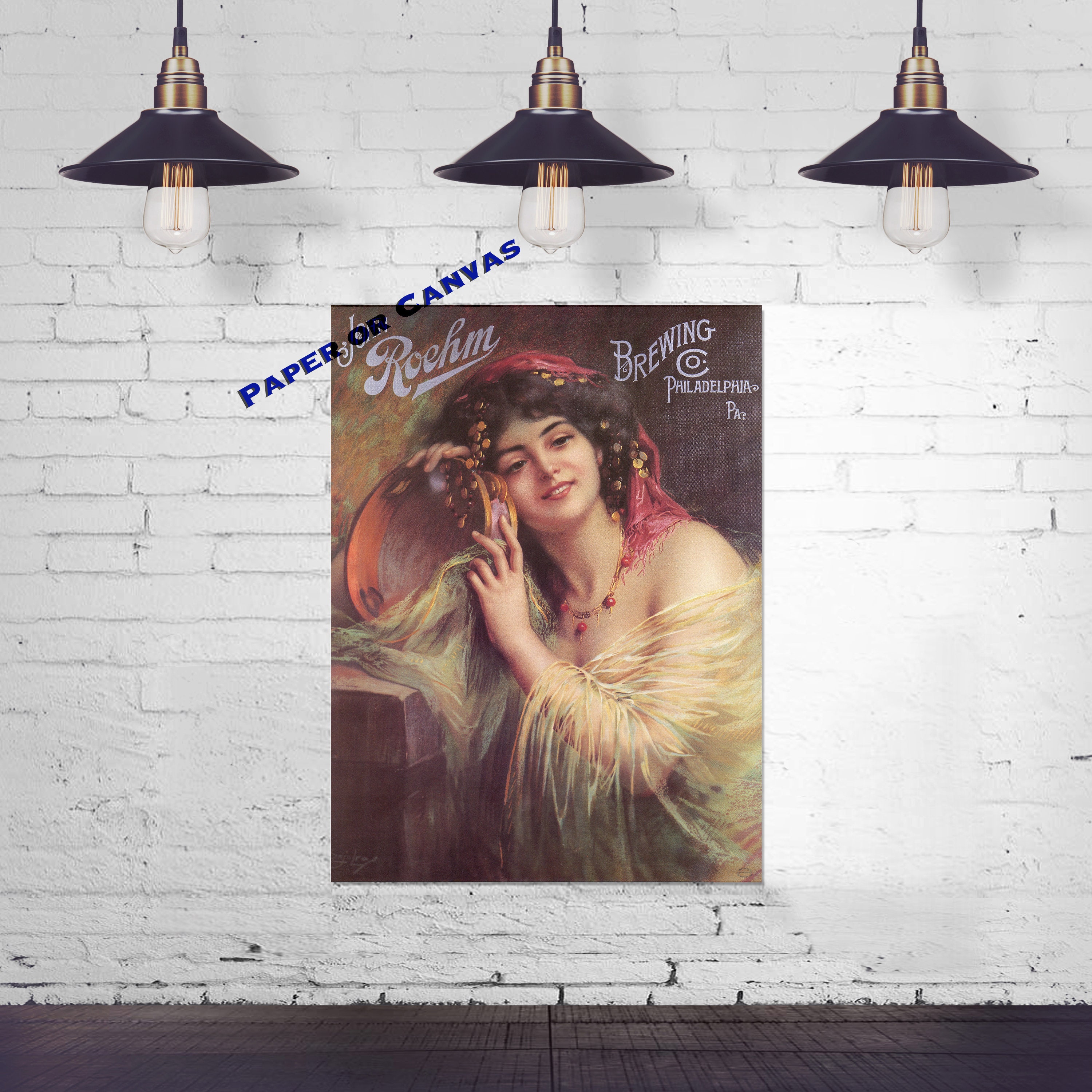 John Roehm Brewing Company Vintage Beer Poster C. 1908 | Etsy