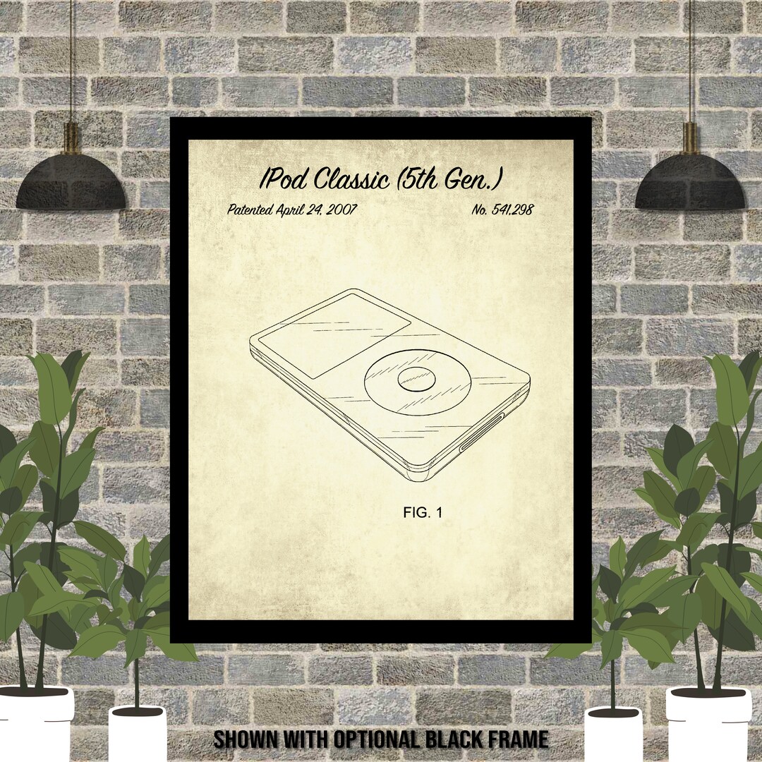 2007 Apple Ipod Classic 5th Gen. Patent Print 2000's - Etsy