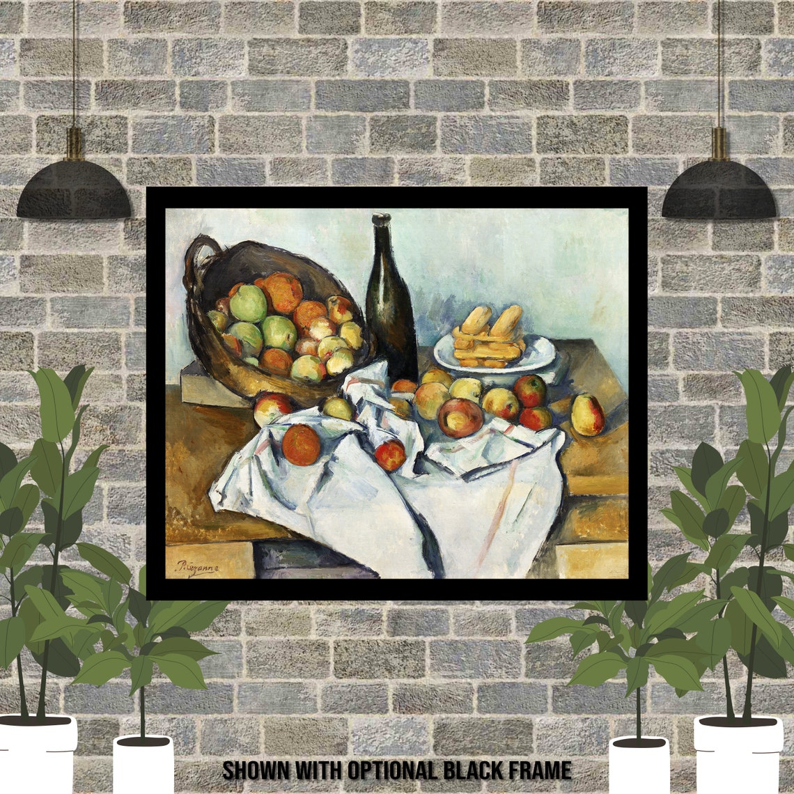 The Basket of Apples Art Print Paul Cezanne Artwork 1893 - Etsy