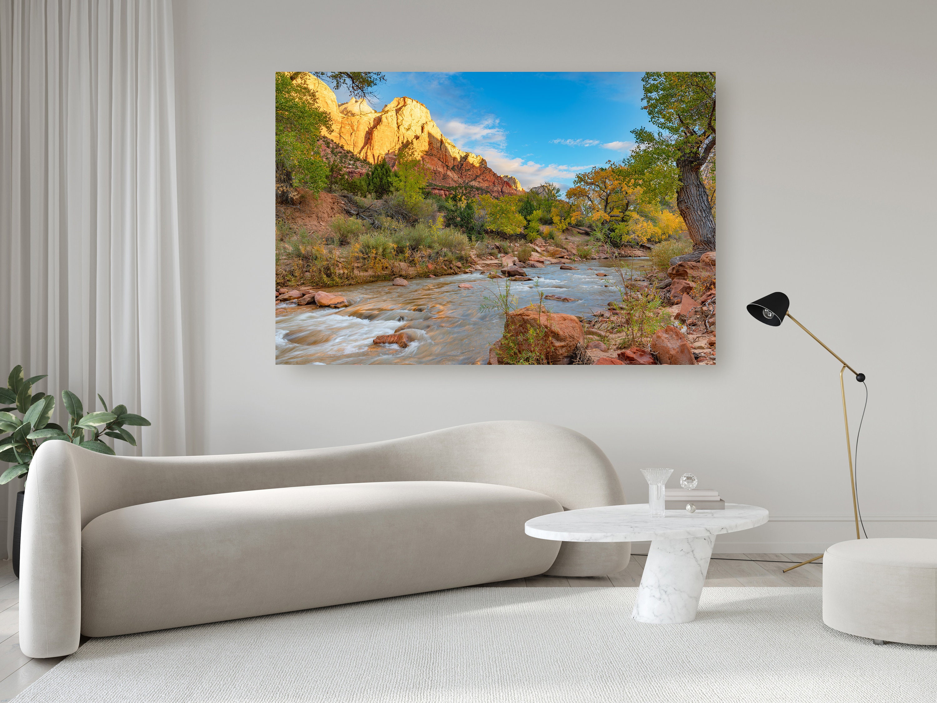 Zion Canyon River, Zion National Park, Zion Art, Zion Canvas Print ...