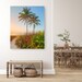 Beach Palm Tree Canvas | Tropical Palm Tree | Canvas Wall Art | Palm ...