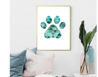 Paw Prints Digital Image Printable Dog Paw Graphic - Etsy
