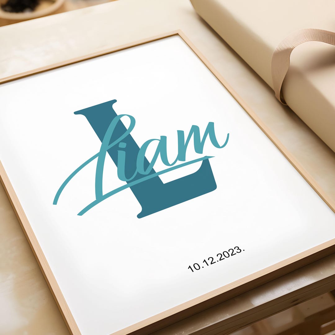 Custom Name Printable Wall Art Poster - Etsy