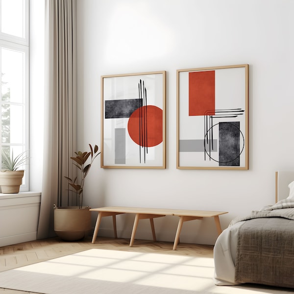 Red and Black Art - Etsy