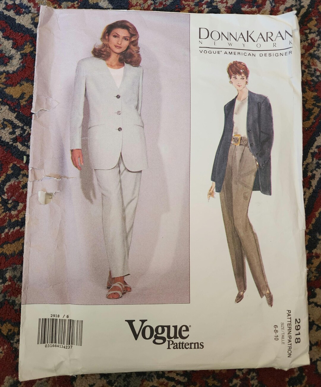 Vintage 80s 90s Vogue Patterns Donna Karan New York Vogue American ...