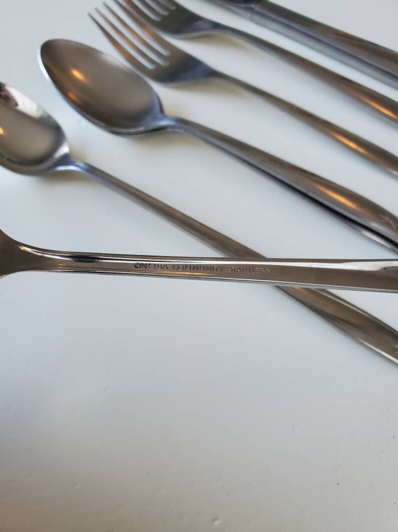 Vintage Oneida Twin Star Community Stainless Set of 8 Pieces - Etsy