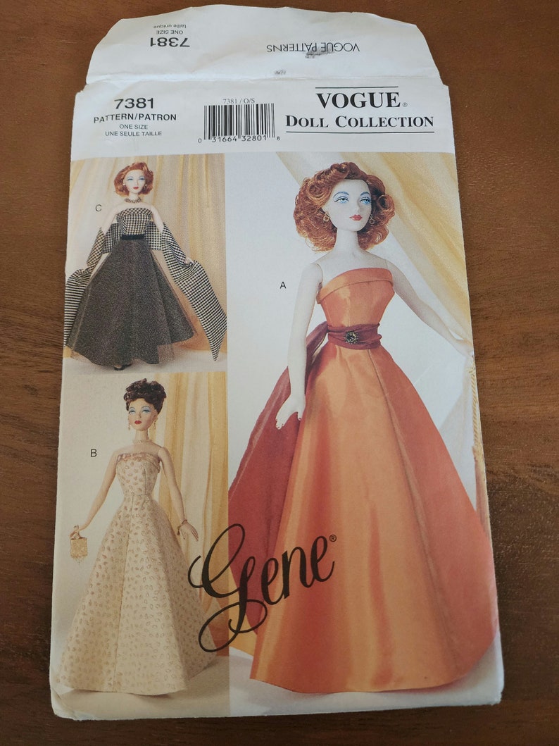 Vintage Vogue Doll Collection Sewing Pattern 7381 Gene Circa 1950 - Etsy