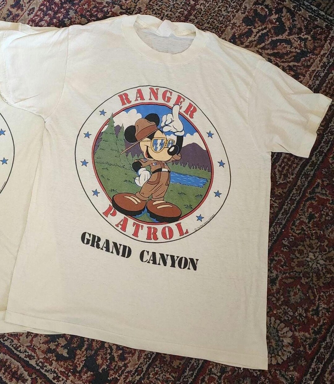 Vintage 80s Mickey Mouse Ranger Patrol Grand Canyon T-shirt (large) - Etsy