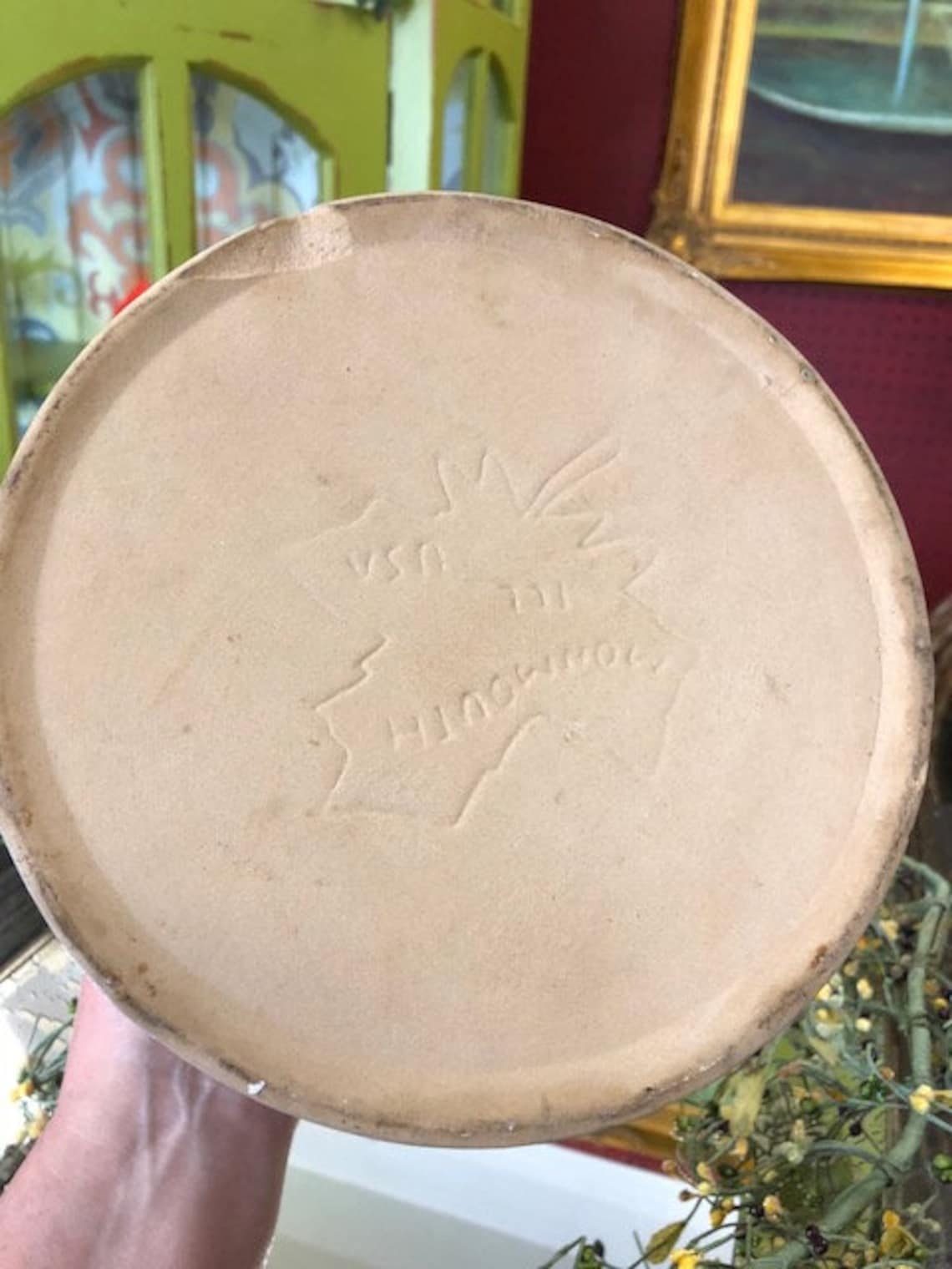 Treasure Craft Made in the USA Pottery Cookie Jar Vintage Farmhouse ...