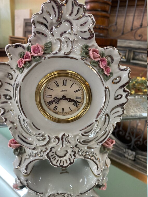 Dresden Porcelain Clock Kaiser German | Etsy
