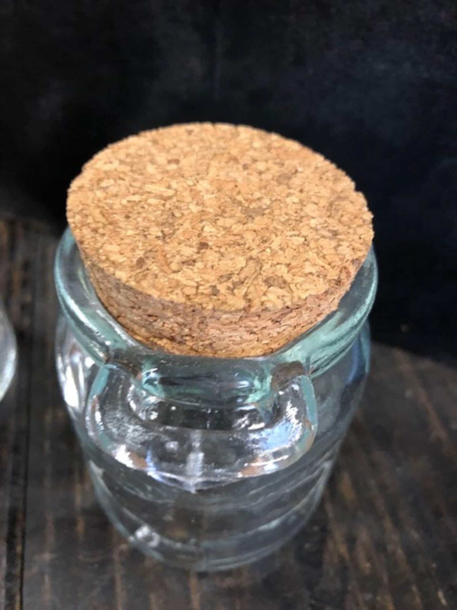 Vintage Clear Jar Cork Lid With a Wooden Spoon - Etsy