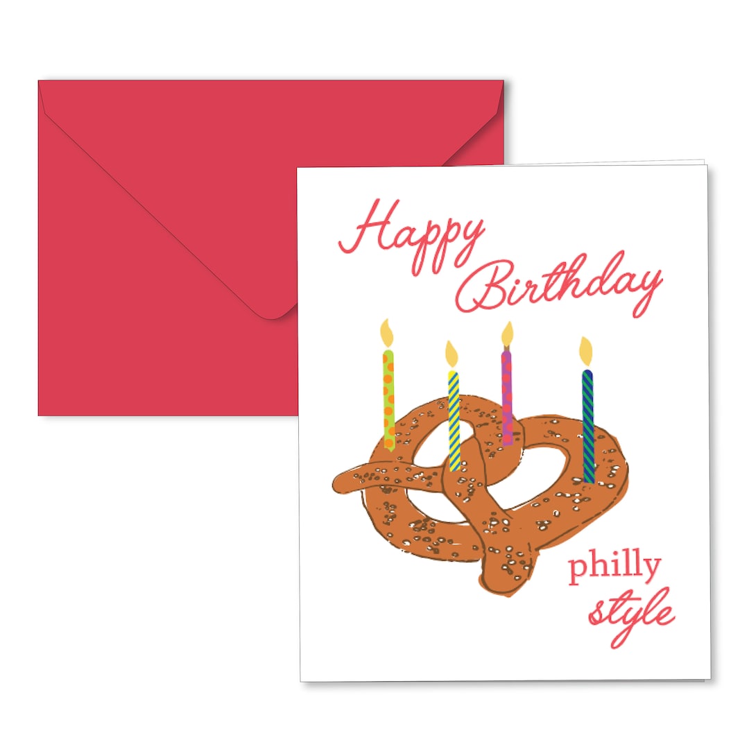 Happy Birthday, Philly Style Card - Etsy