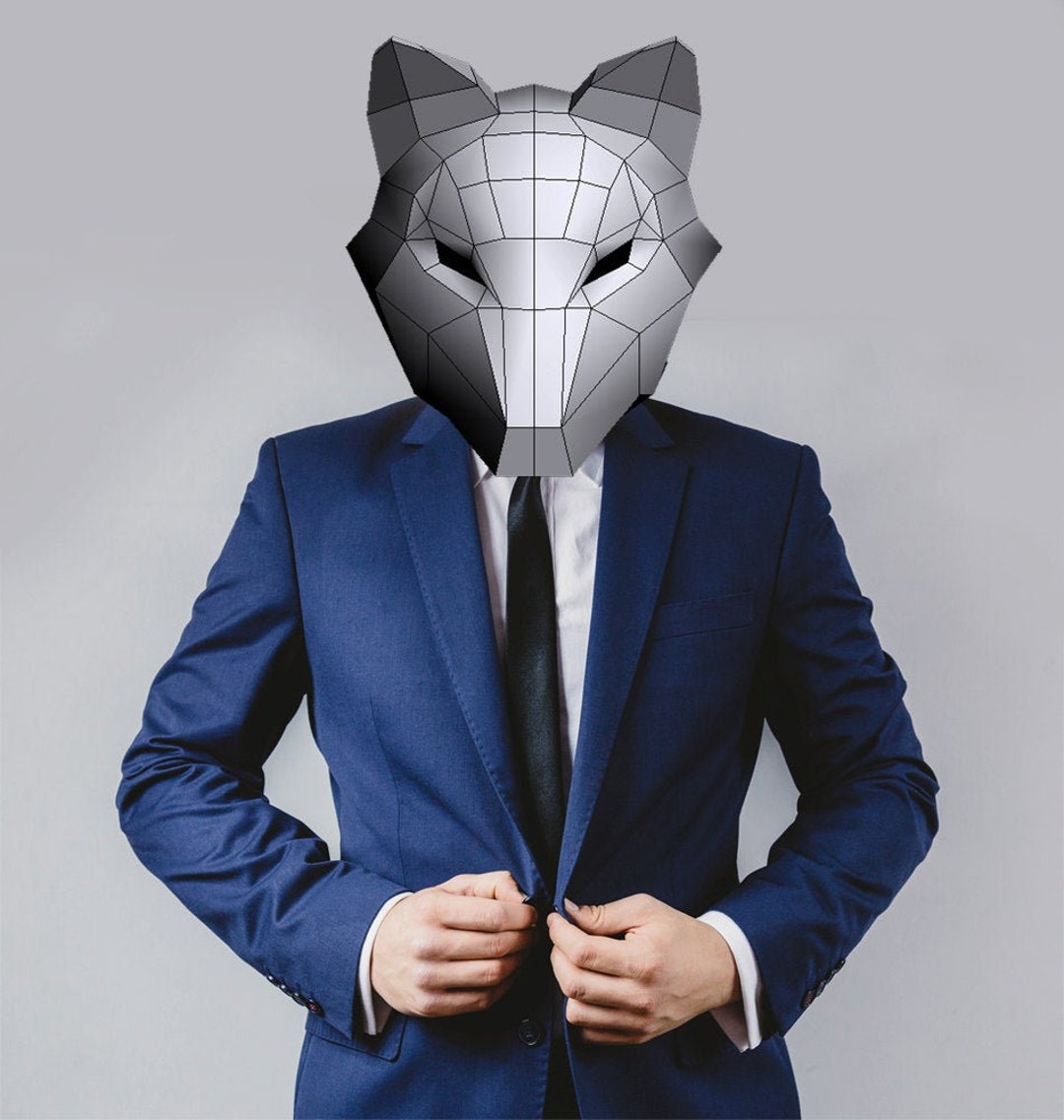 Fox Mask Papercraft Costumes DIY - Etsy