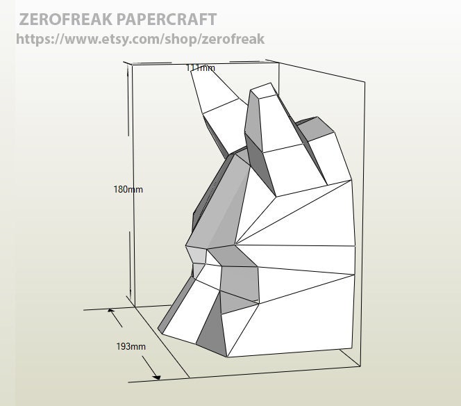 Devil Mask Papercraft Costumes DIY - Etsy